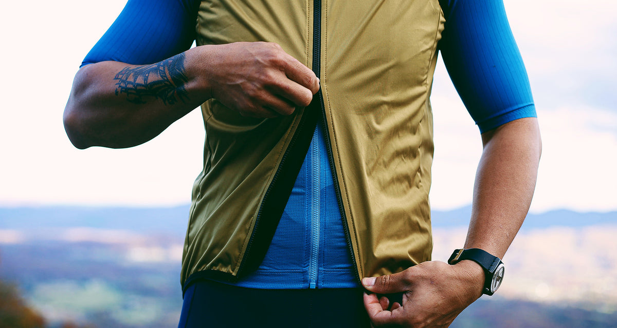 Afton Lite Packable Wind Vest - Autumn Gold - Cutaway USA